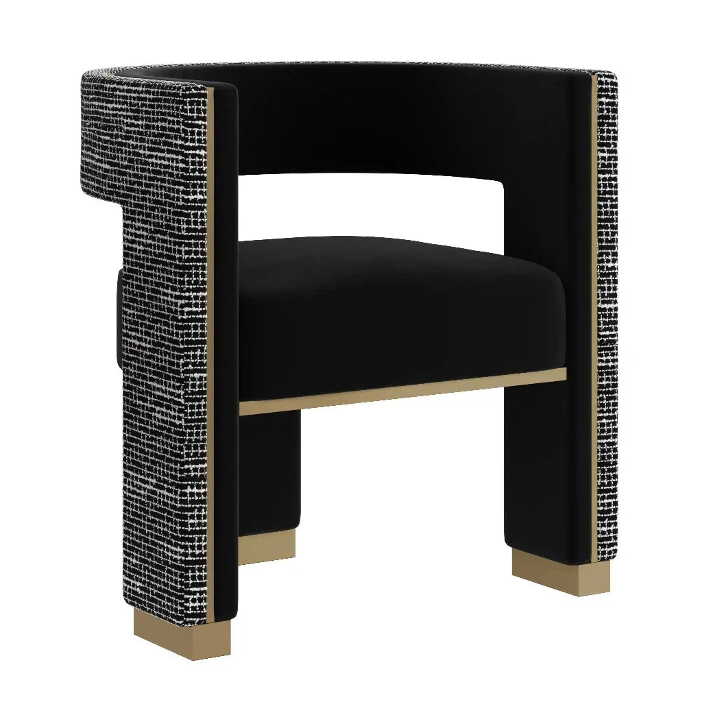 Adamina Performance Fabric Dining Armchair - LOOMLAN