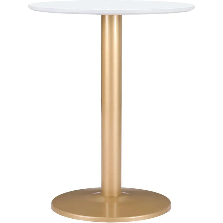 Alto Bistro Table White & Gold - LOOMLAN
