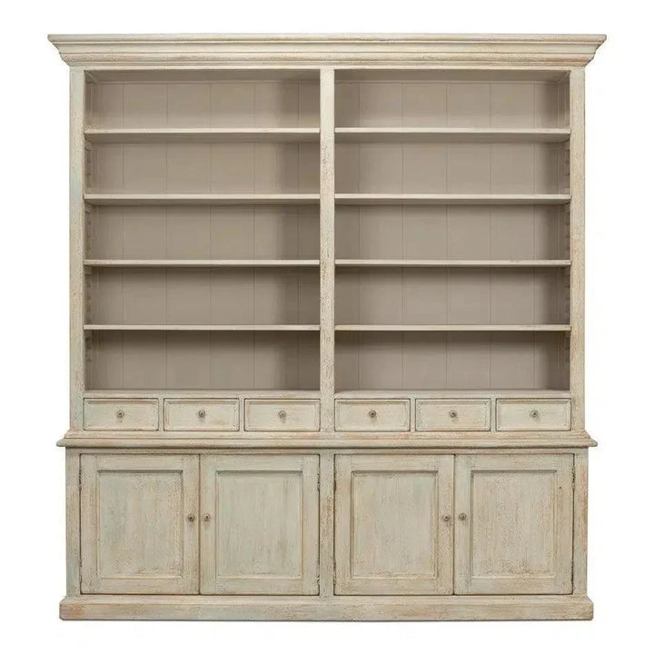 Angelique Bookcase With Cabinets and Drawers - LOOMLAN