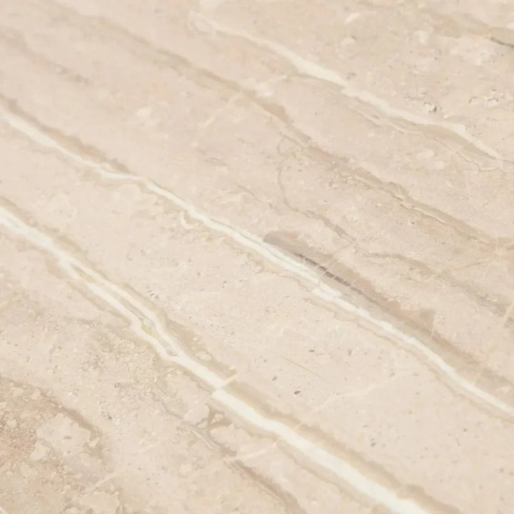 Ark Genuine Beige Marble Rectangular Cocktail Table - LOOMLAN