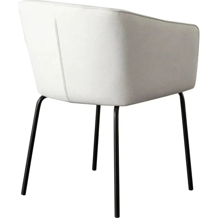 Avery Fabric Armless Dining Chair 2PC - LOOMLAN