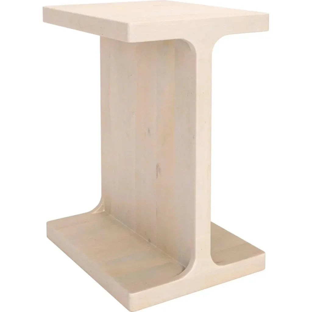 Bama Natural Wood Square Side Table - LOOMLAN