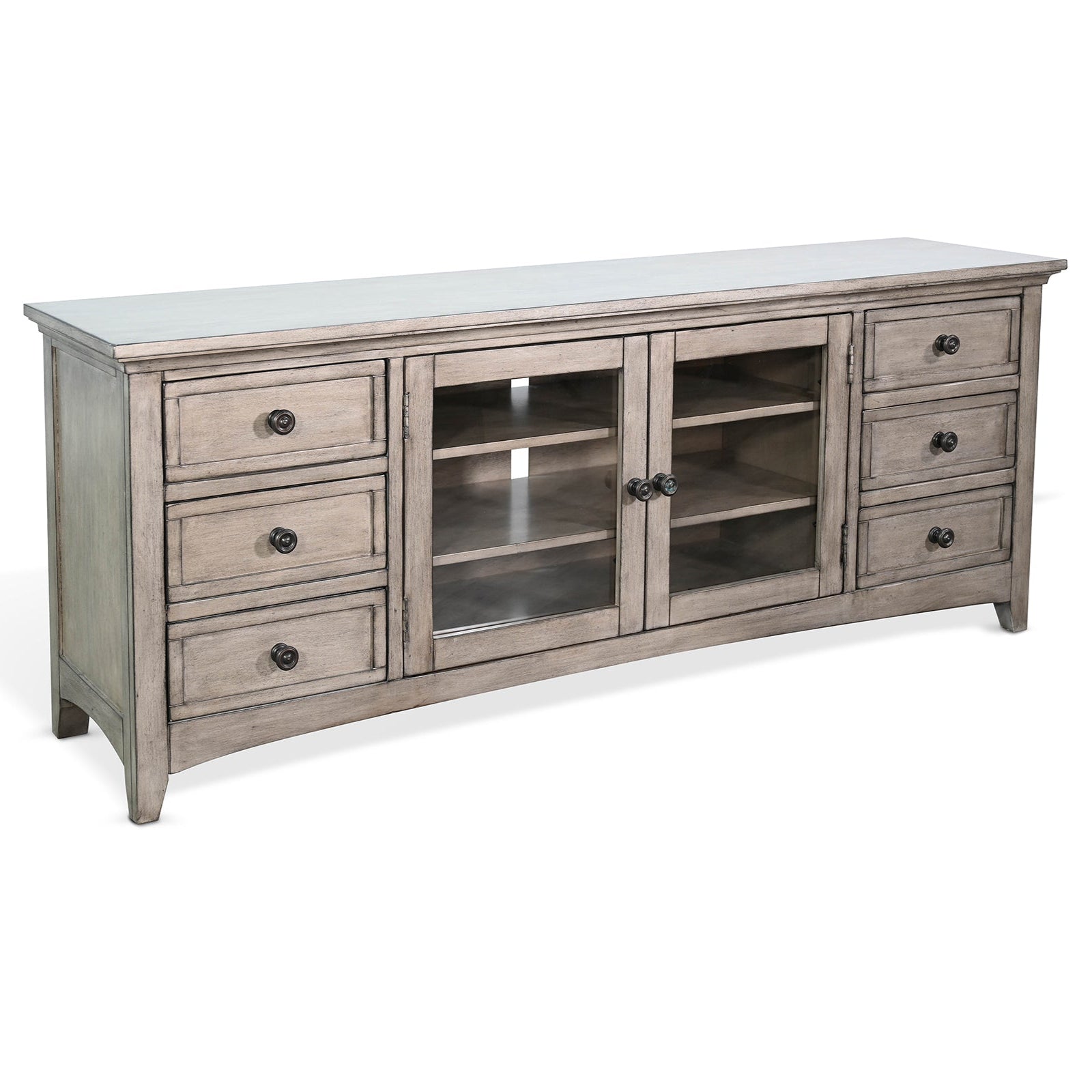 Get 62" Baycrest Media Console With Six-Drawer Storage Solution – LOOMLAN