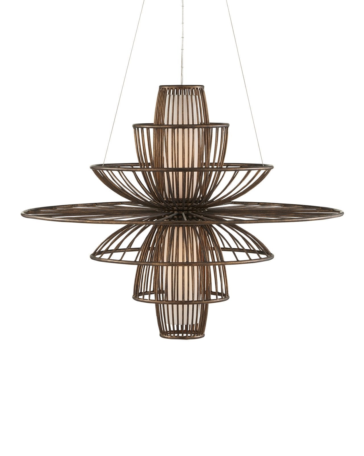 Get Benjiro Adjustable Iron Chandelier with Soft Glow – LOOMLAN