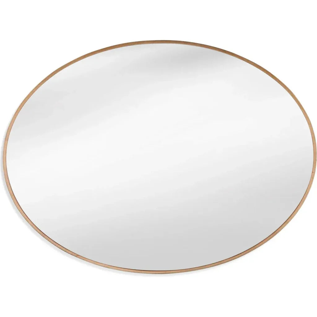 Brigitte Metal Gold Wall Mirror - LOOMLAN