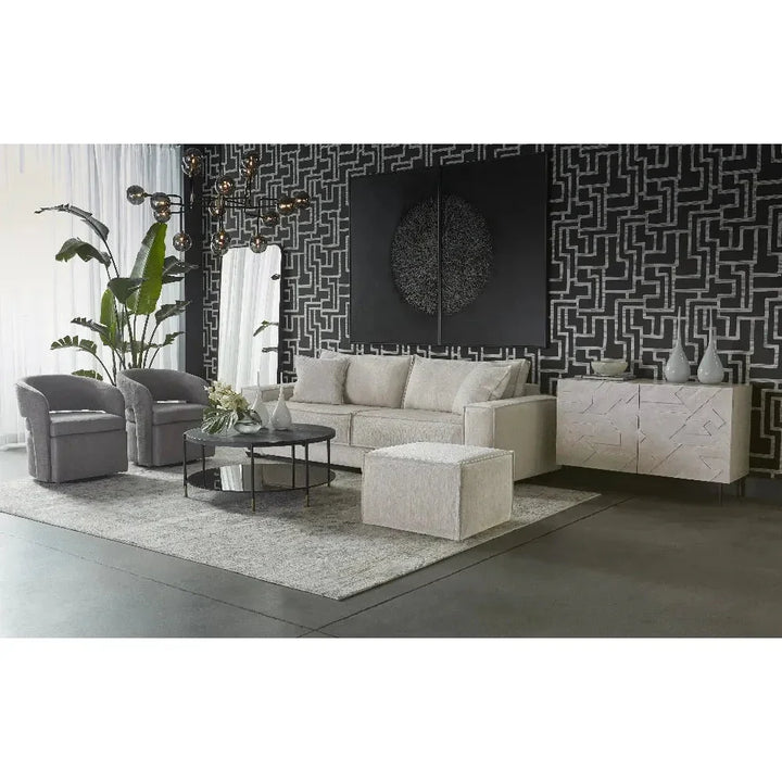 Calista Fabric Sofa - LOOMLAN