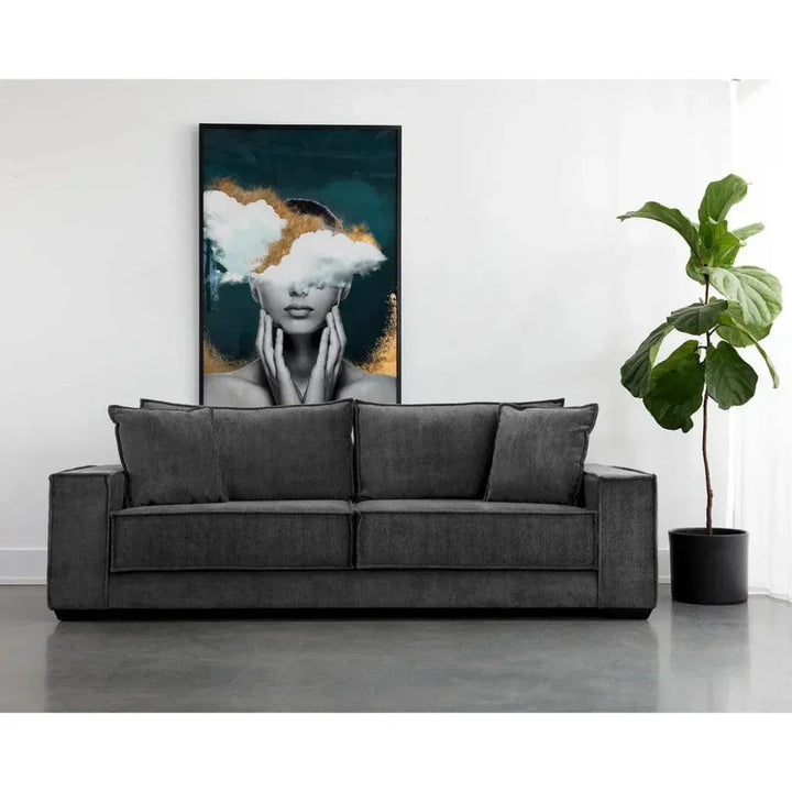 Calista Fabric Sofa - LOOMLAN