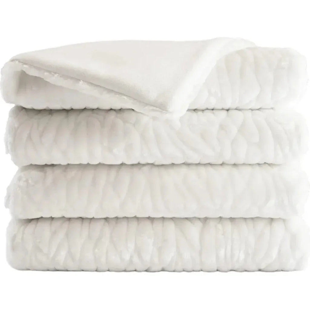 Callard Corded Throw - Snow - LOOMLAN
