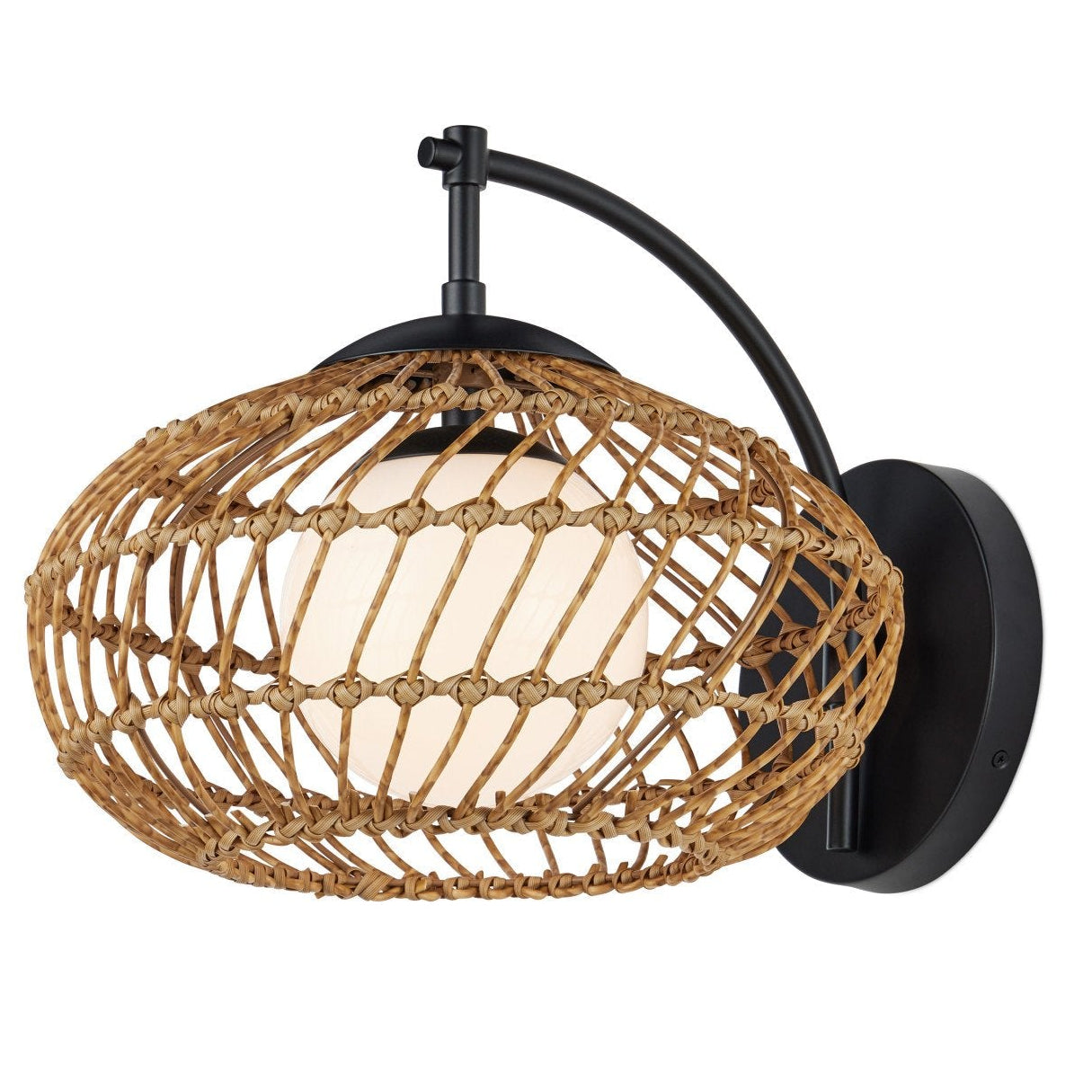 Get Carriage Wicker Sconce Perfect For All-Weather Use – LOOMLAN