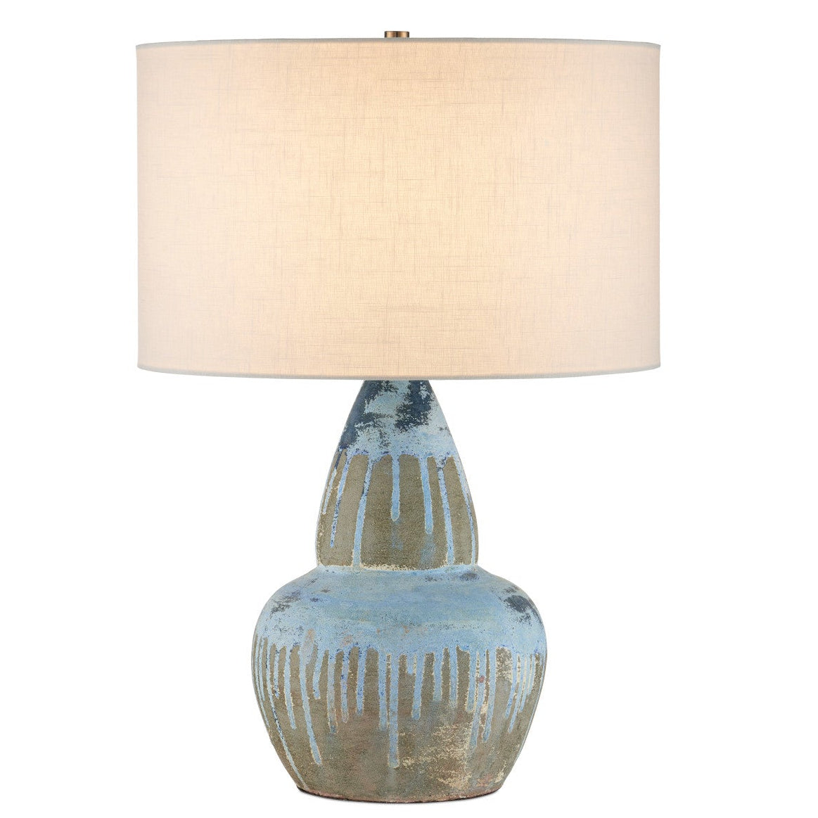 Get Catania Antique Blue Drip Gourd Table Lamp Sale – LOOMLAN