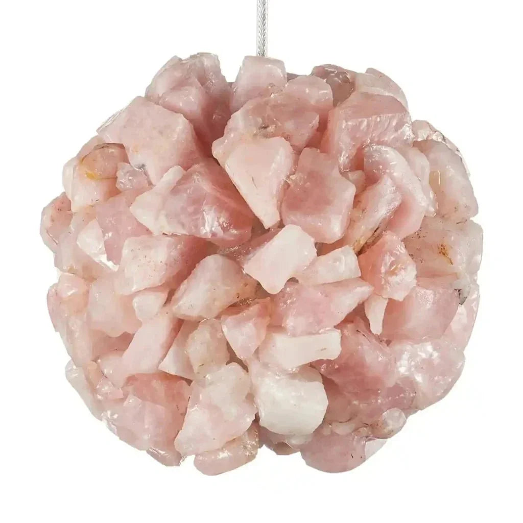 Clio Spherical Shaped Pink Pendant - LOOMLAN