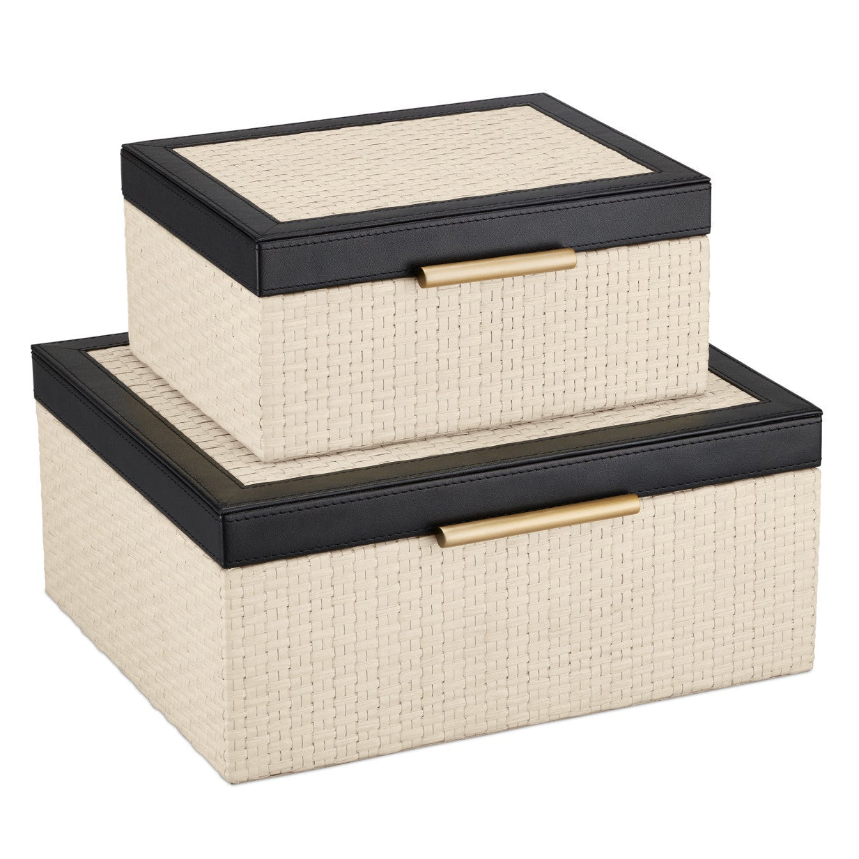 Get Deanna Leather Warp Box Set Luxurious Storage Solution – LOOMLAN