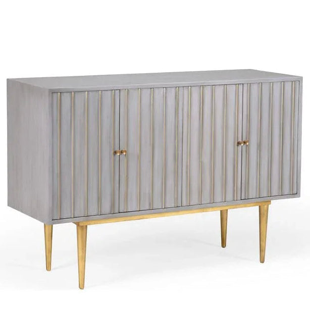 Delphine Wooden Grey Sideboard- LOOMLAN