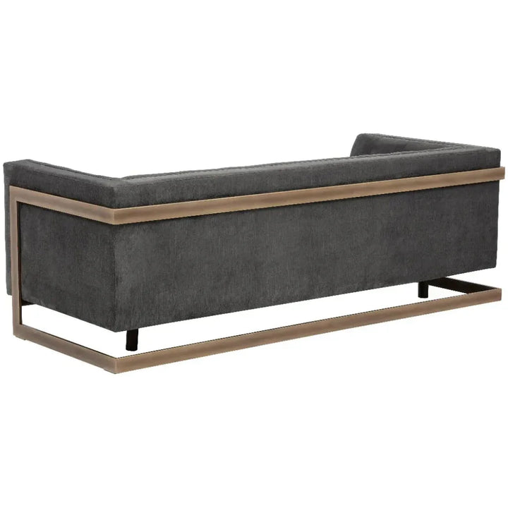 Ekon Fabric Streamlined Sofa - LOOMLAN