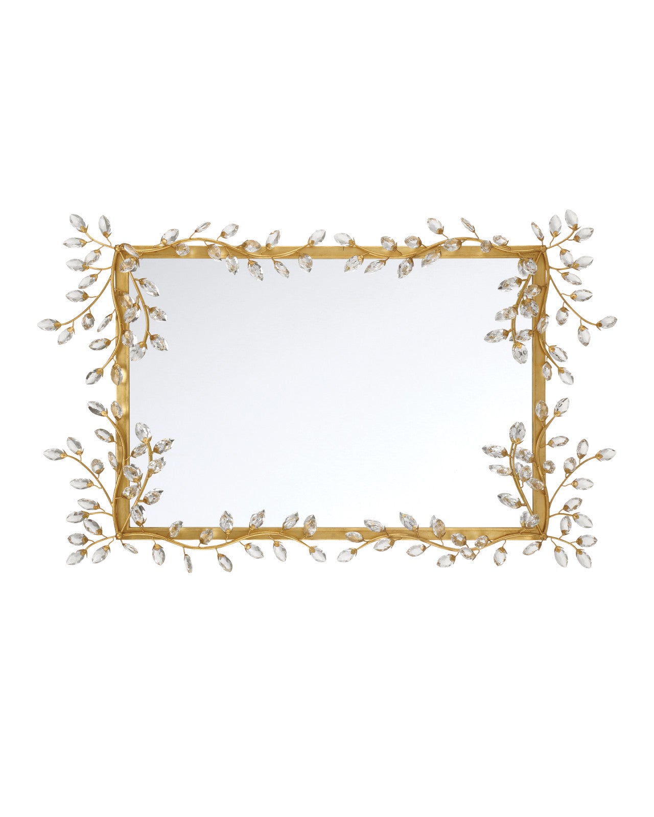 Get Forget-Me-Not Mirror with Crystal Elegance – LOOMLAN