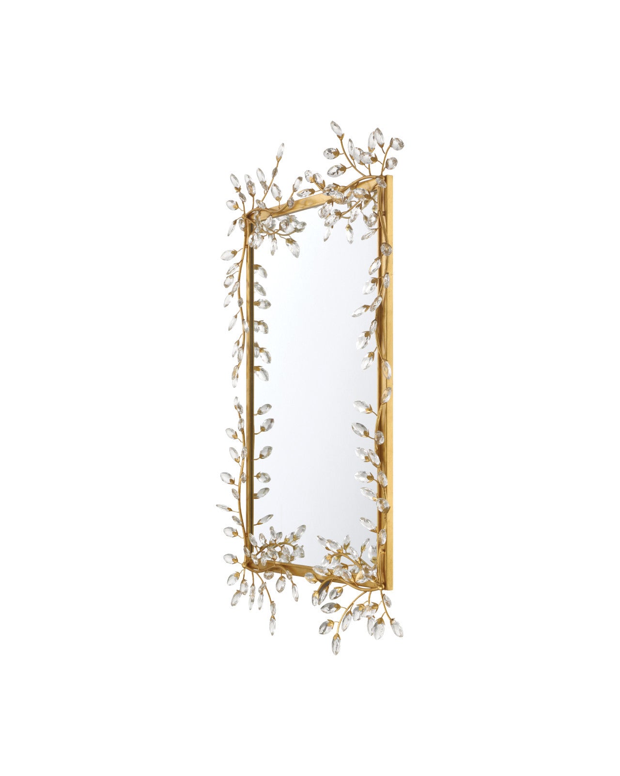 Get Forget-Me-Not Mirror with Crystal Elegance – LOOMLAN