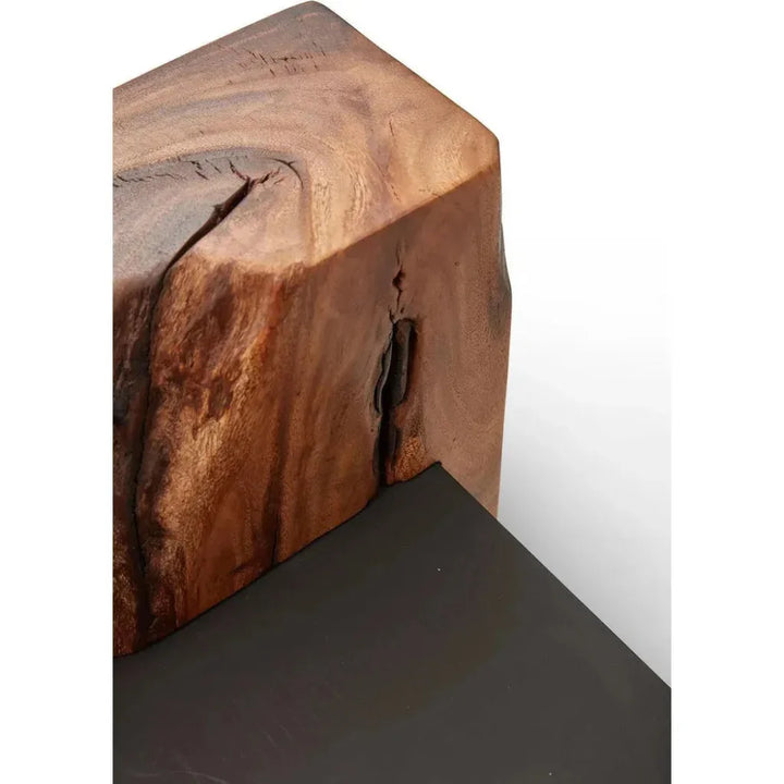 Fortis Natural Solid Chamcha Wood Sofa Table - LOOMLAN