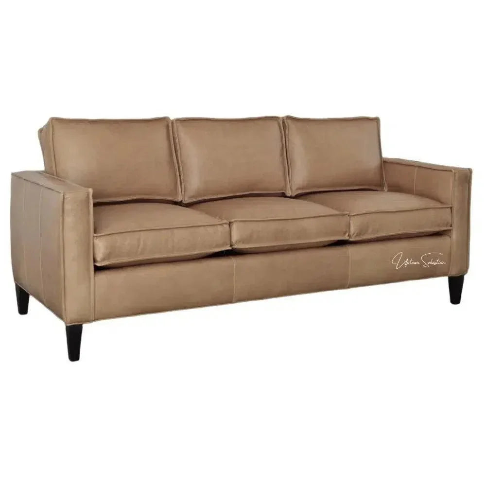 Freedom's Just Another Word for Custom Leather Sofa - LOOMLAN