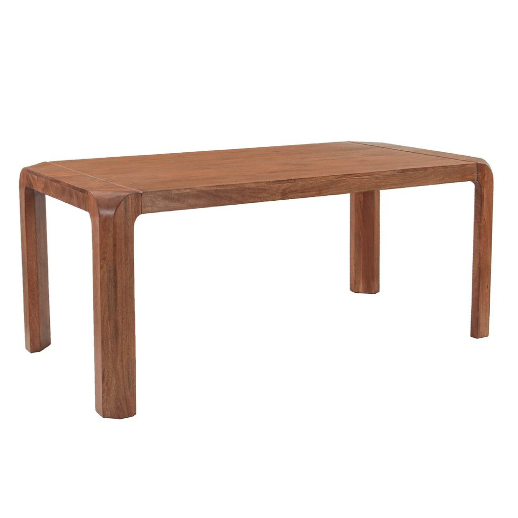 Get Genesis Dining Table Elegant Brown Wood Design – LOOMLAN