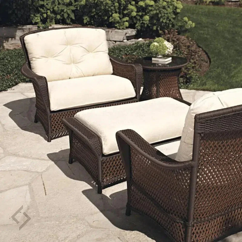 Grand Traverse Outdoor Chair & A Half Ottoman 4PC Set – LOOMLAN