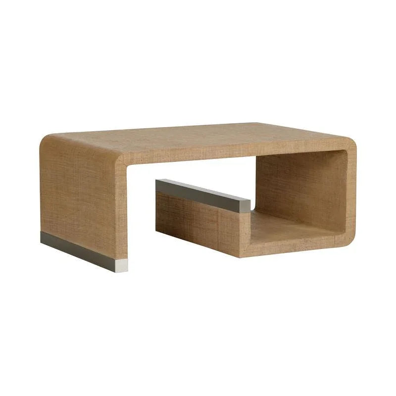 Hera Natural Saguran Warpped Coffee Table - LOOMLAN