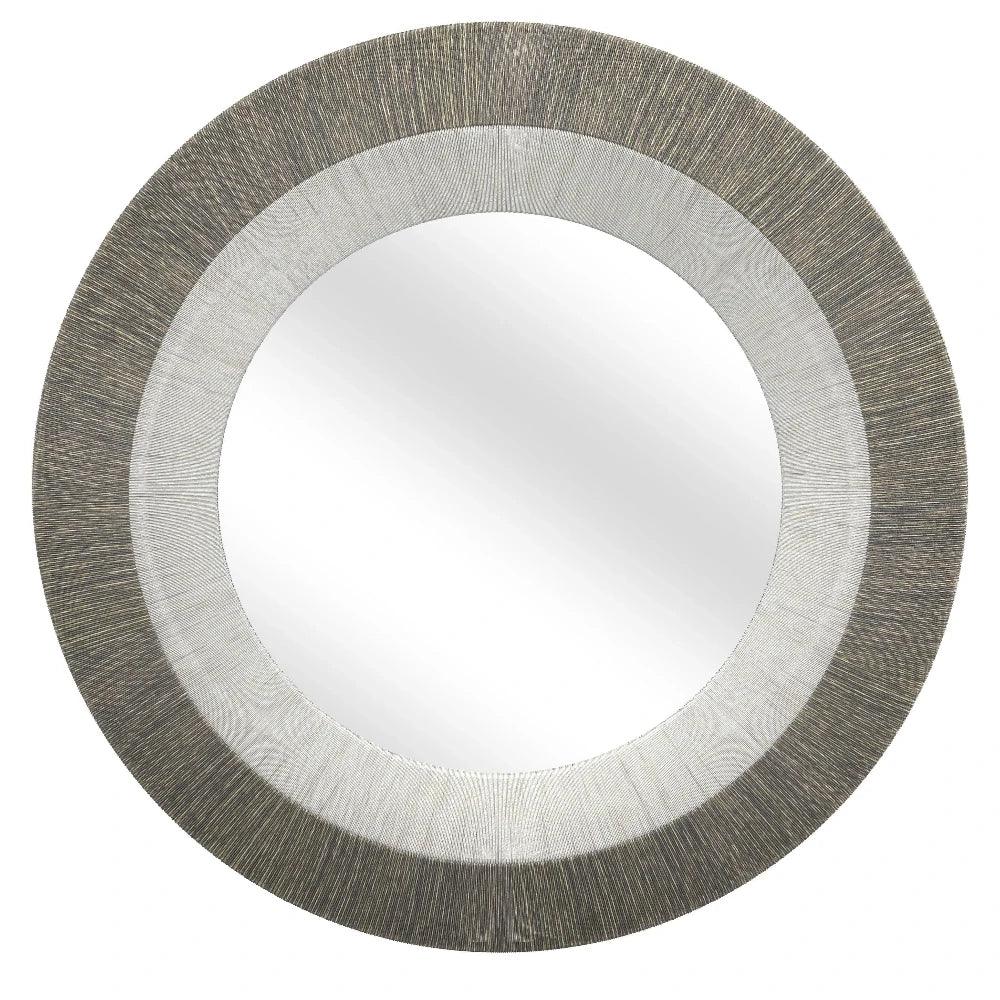 Koree Rope White and Grey Wall Mirror - LOOMLAN