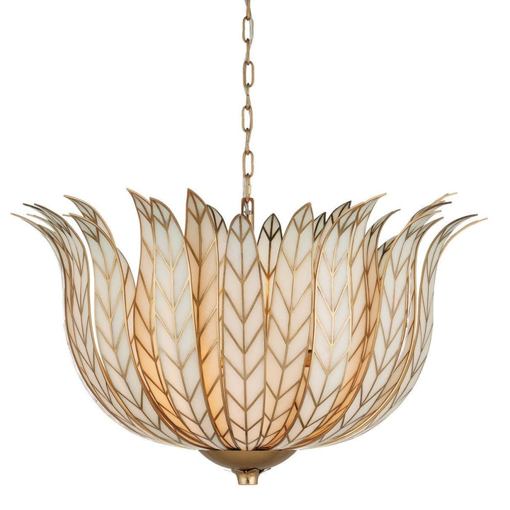 Get Lamina Bowl Chandelier Antique Brass Finish Dimmable – LOOMLAN