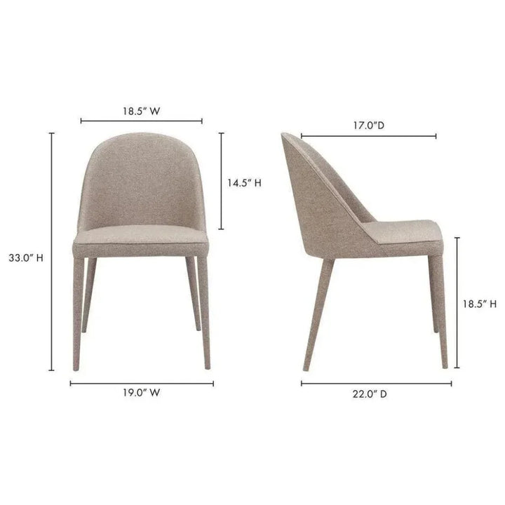 Legs Burton Dining Chair Set of 2 - LOOMLAN