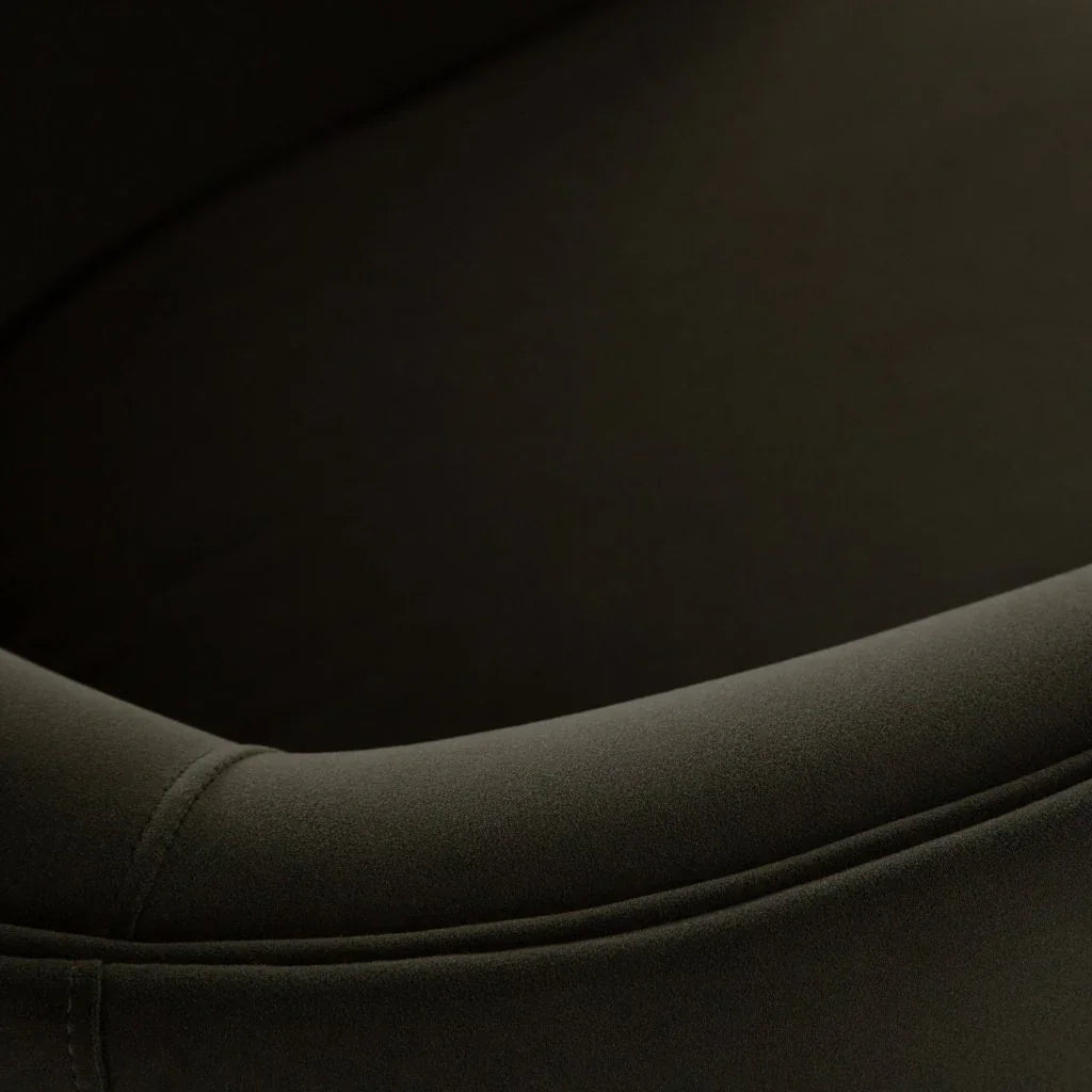 Leyah Performance Velvet Green Accent Chair - LOOMLAN