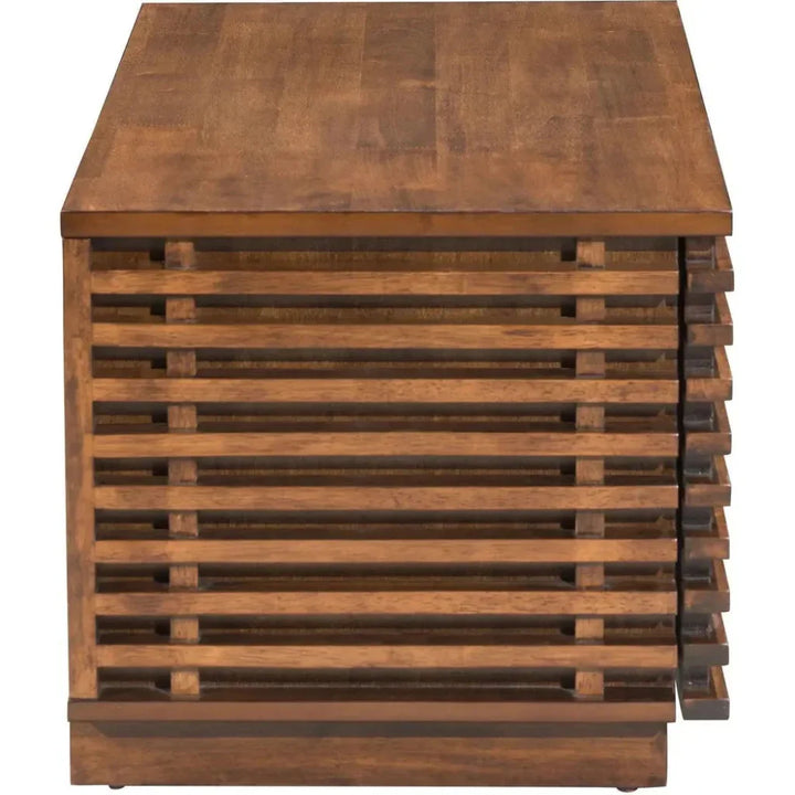 Linea Narrow Entertainment Stand Walnut - LOOMLAN