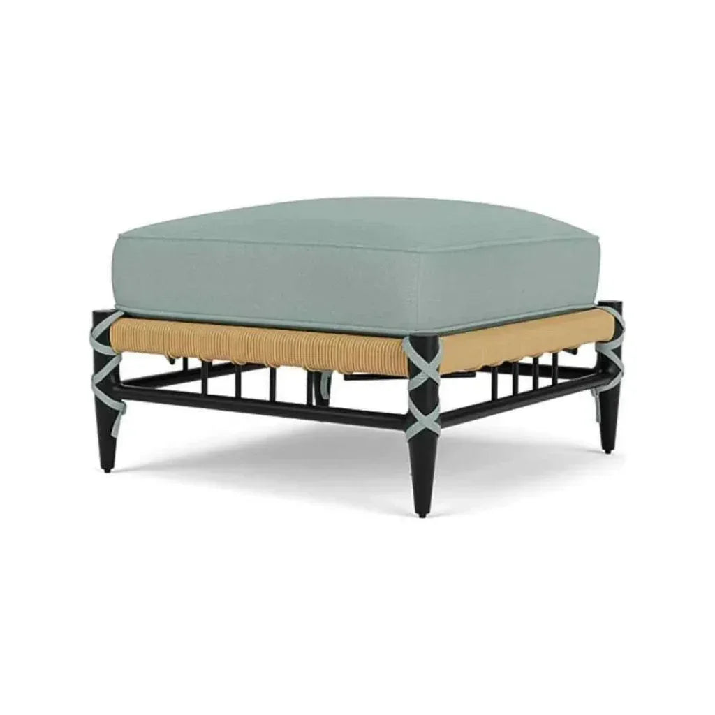Low Country Ottoman Premium Wicker Furniture - LOOMLAN