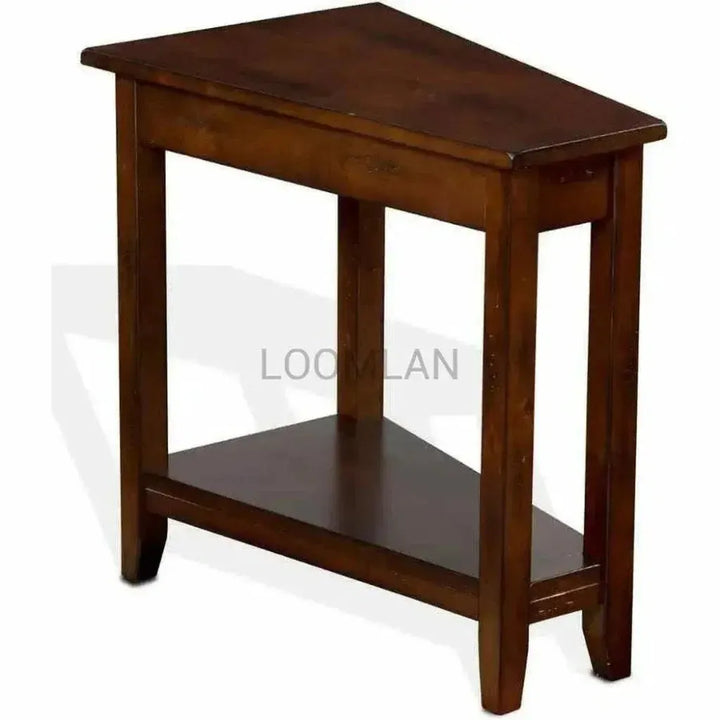Narrow Wooden Santa Fe Chair Side Table - LOOMLAN