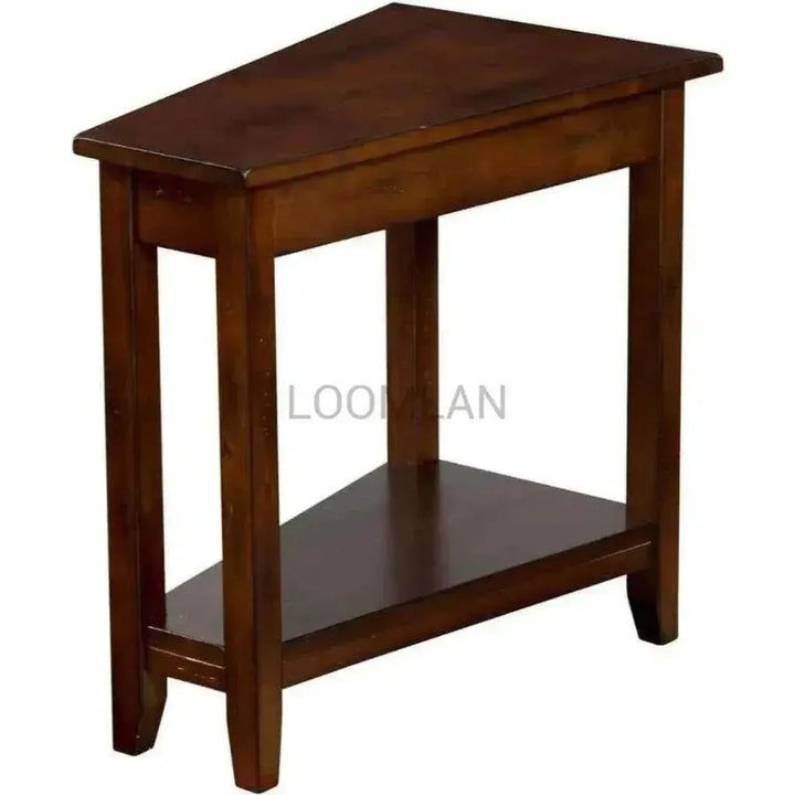 Narrow Wooden Santa Fe Chair Side Table - LOOMLAN