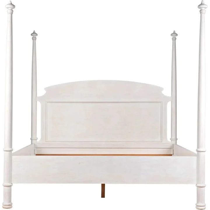 New Douglas Wood White Washed Bed Frame - LOOMLAN