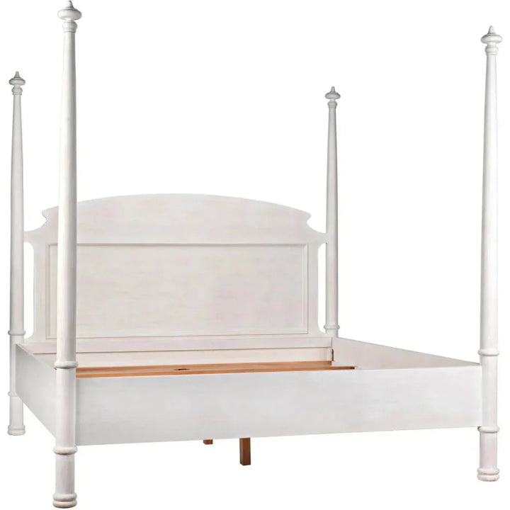 New Douglas Wood White Washed Bed Frame - LOOMLAN