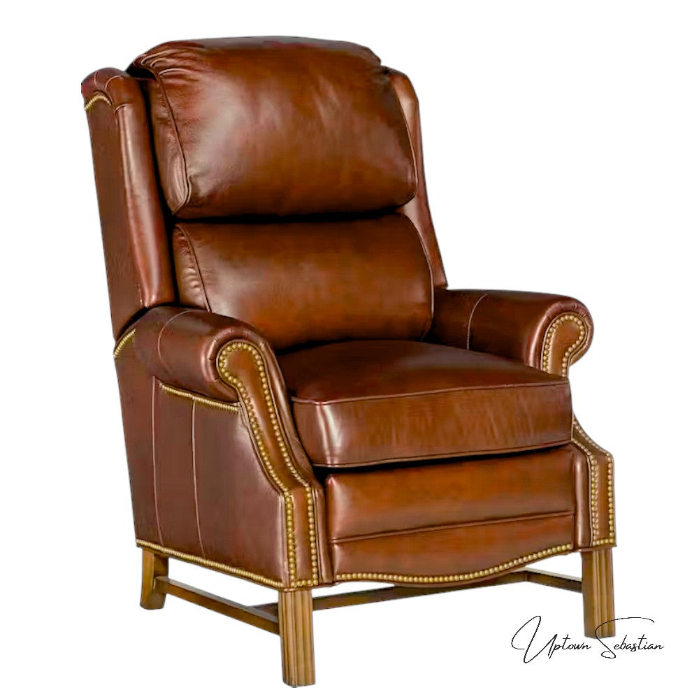 Get Comfort and Style with the Nexus Leather Power Push Button Recliner ...