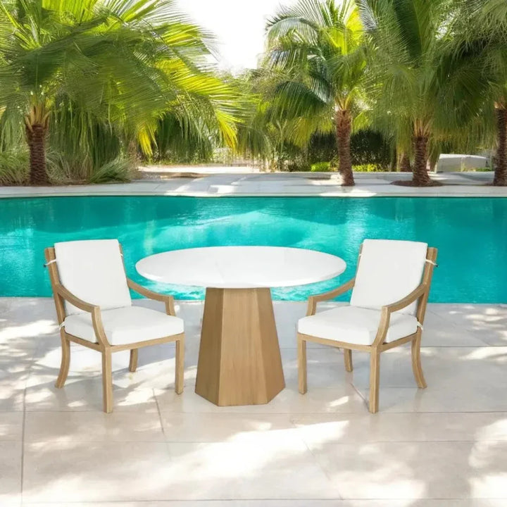 Nicoya Formal Arm Dining Chair Outdoor Living Castelle - LOOMLAN