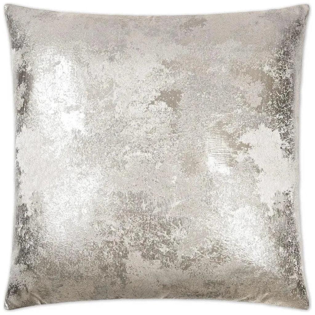 Nikko Silver Throw Pillow With Insert - LOOMLAN