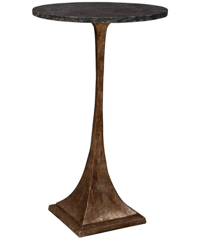 Noelle Black Marble Round Table - LOOMLAN