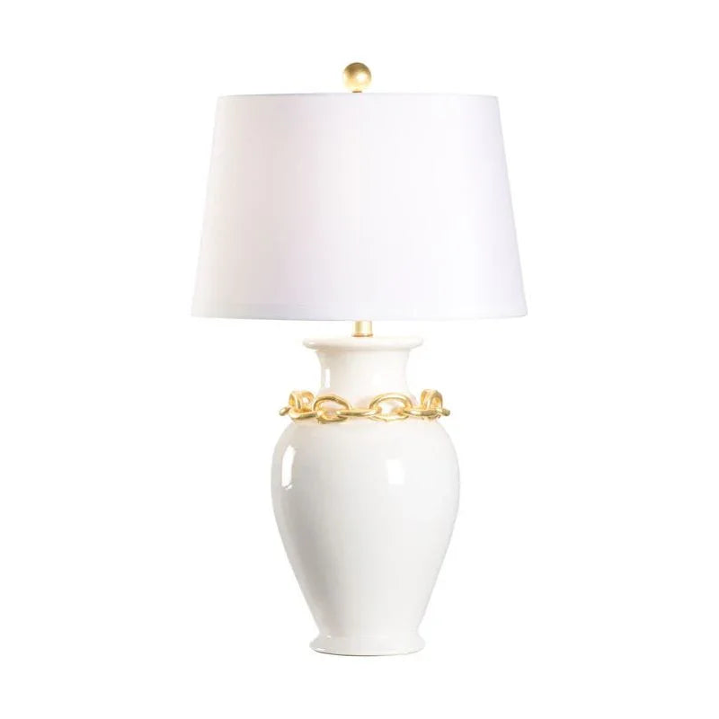 Oro Shimmering Gold Leaf Design Table Lamp - LOOMLAN