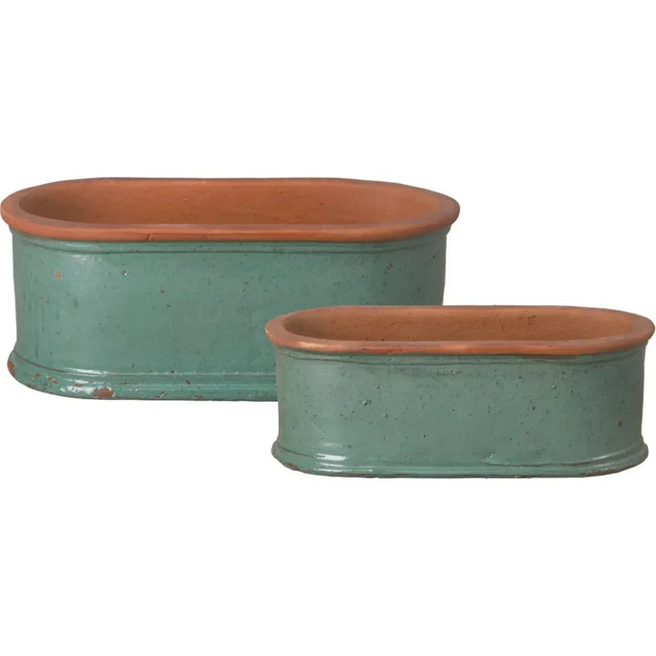 Oval Window Box Ceramic Planter - LOOMLAN