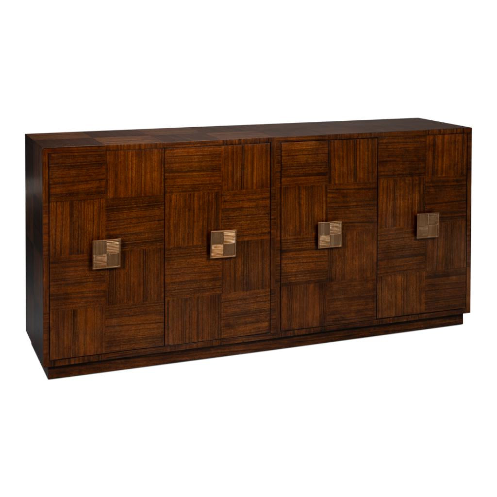 Get Paldao Veneer Parquet Sideboard With Ample Storage – LOOMLAN