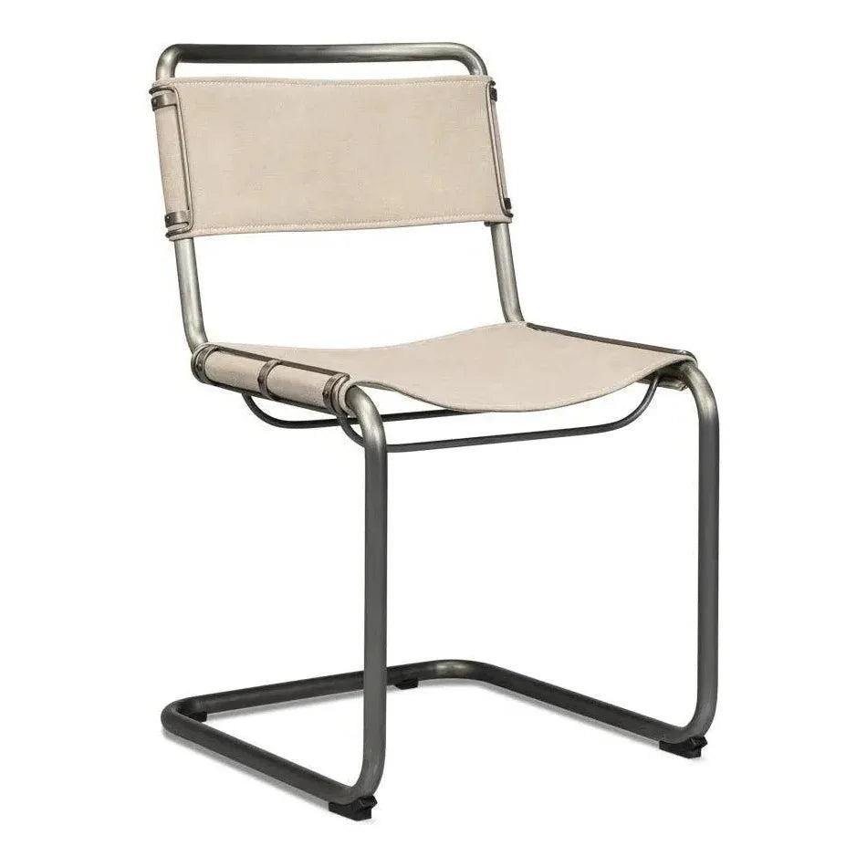 Patton Canvas Field Dining Chairs Set of 2 - LOOMLAN