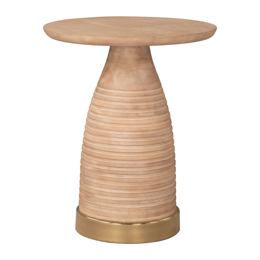 Get Radiant Side Table Natural Modern Design Mango Wood – LOOMLAN