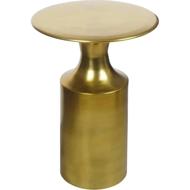 Rassa Aluminum Round Accent Table - LOOMLAN