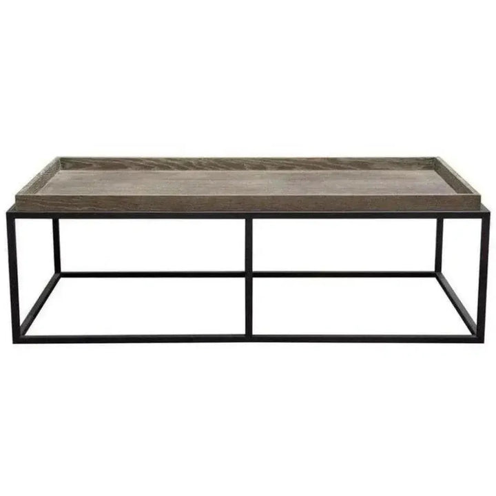 Rectangle Cocktail Table Rustic Oak - LOOMLAN
