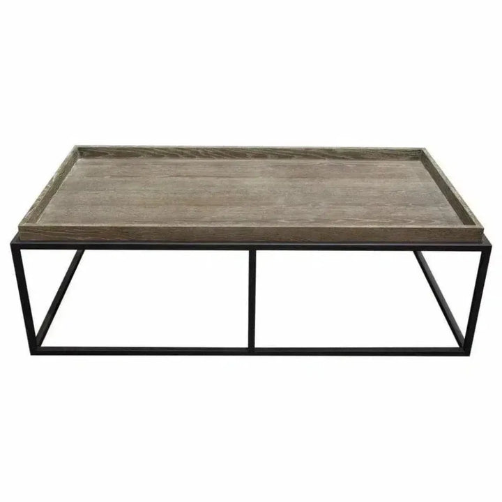 Rectangle Cocktail Table Rustic Oak - LOOMLAN