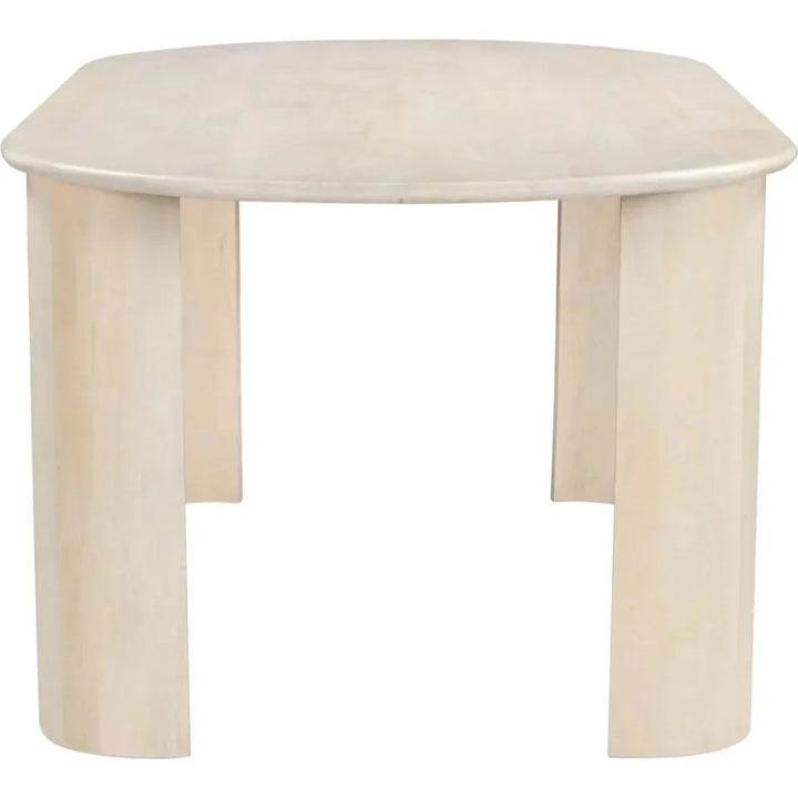Natural Mango Wood Dining Table 82 Inch | LOOMLAN