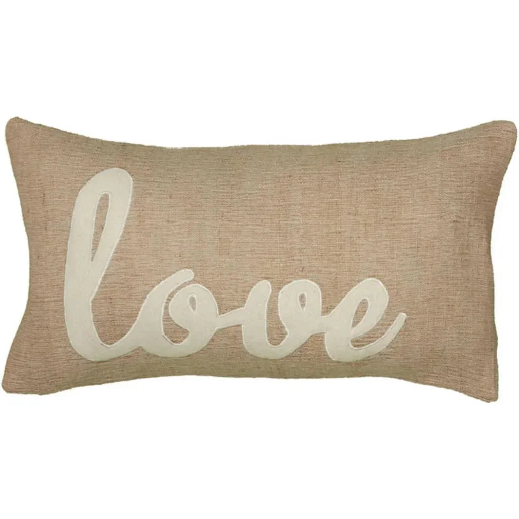 Ronny Word Lumbar Pillow With Insert - LOOMLAN