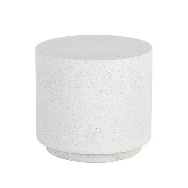 Rubin Side Table Concrete Terrazzo Finish - LOOMLAN